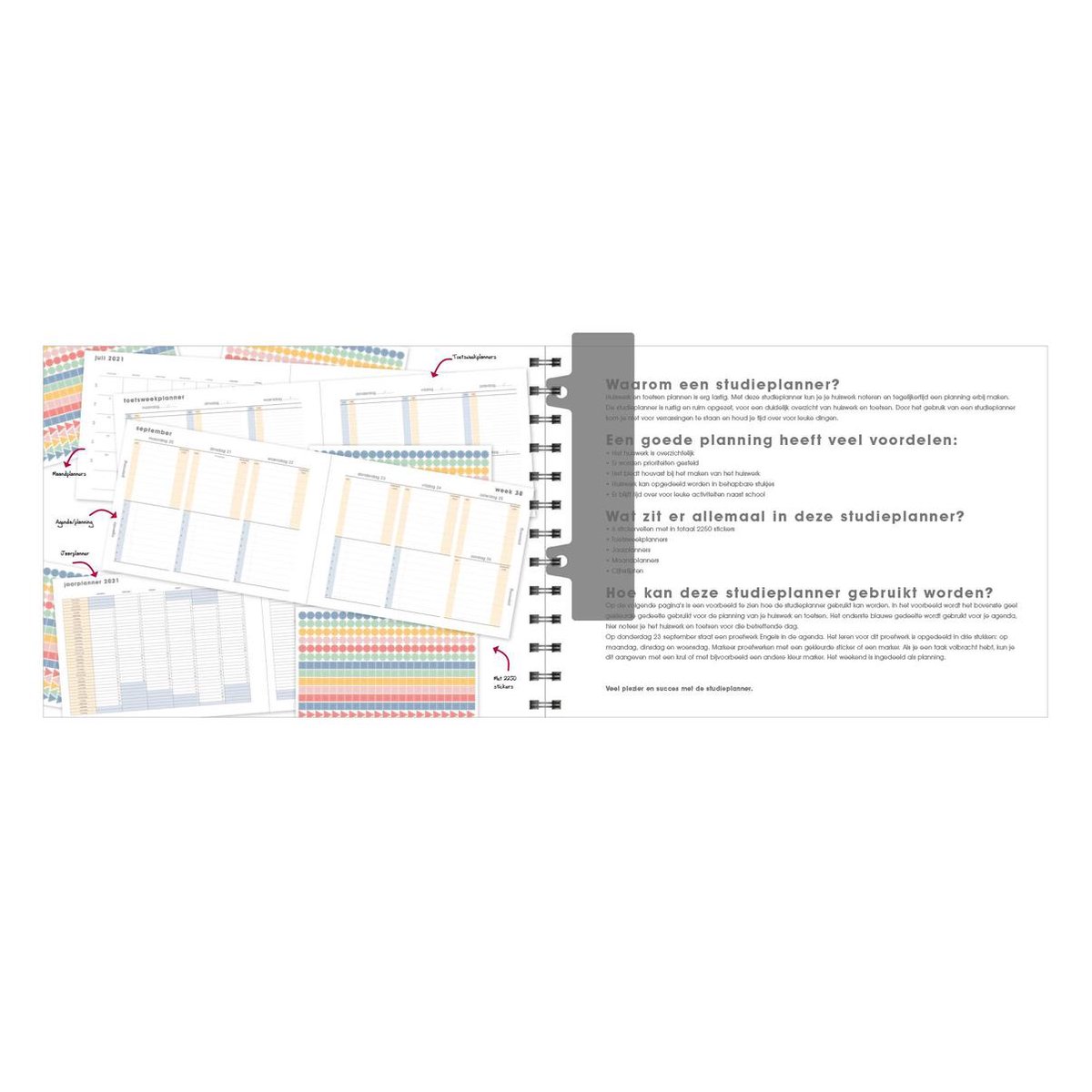 Studieplanner nr.2 (18cm x 24cm) | bol.com