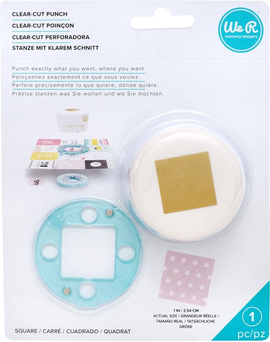 We R Memory Keepers Clear Cut Punch Square | bol