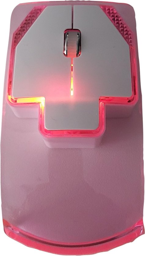 Funny Mouses - Doorzichtige Draadloze Computermuis - Roze - Grappige ...