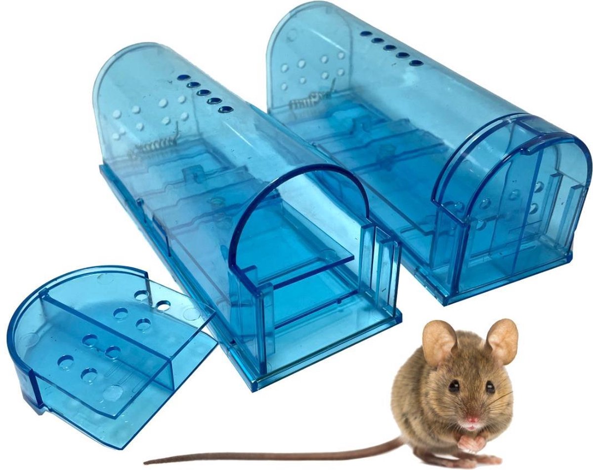 ALIVE Mouse Trap - 2 stuks Diervriendelijke Muizenval - Muizenverjager ...