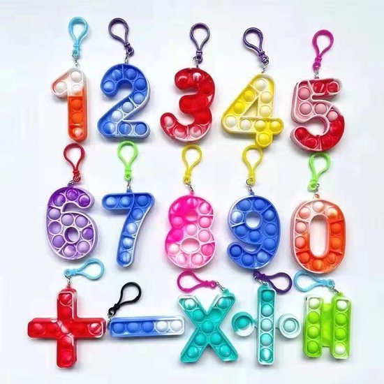 fidget toys - nieuwe ontwerp - 1 tot 9 nummer pop it - pop it nummer ...