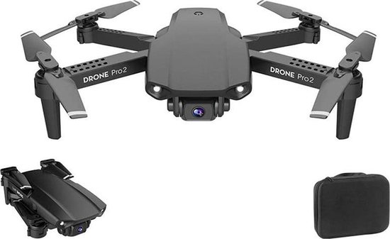 E99 Pro 2 Drone met camera en opbergtas zwart - 3 accu's - Drones | bol