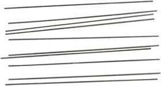 Metalen staaf, L: 20 cm, d: 2 mm, 10 stuk/ 1 doos | bol.com