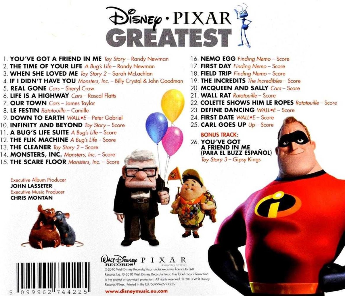 Various Artists - Disney Pixar Greatest (CD), various artists | CD ...