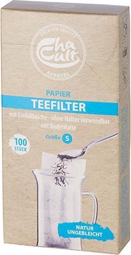 Cha-Cult - Theefilters maat S | 100 stuks | bol.com