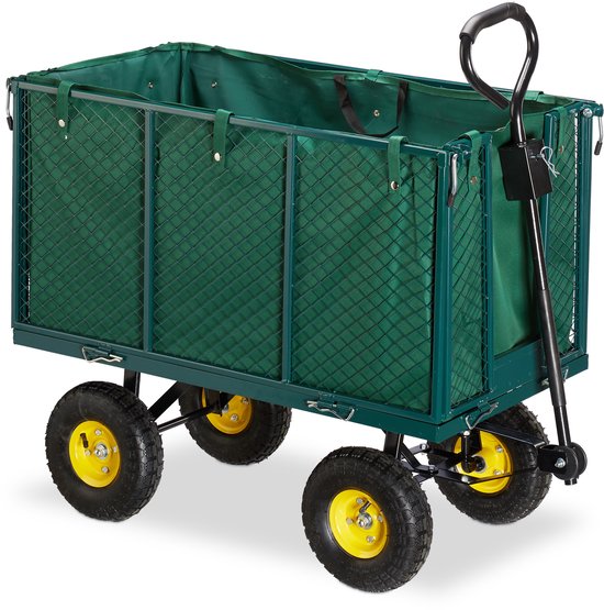 Bolderkar - Tuin transportwagen met luchtbanden - 500 kg | bol