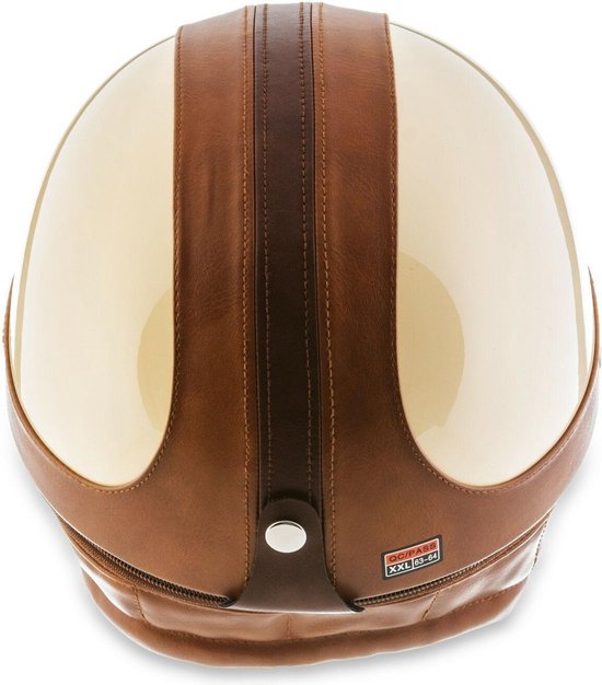 MOTO D23 braincap, halve helm, pothelm voor scooter en motor, S ...