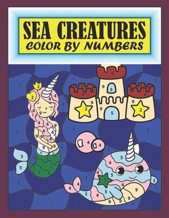 Sea Creatures Color By Numbers Three Hoots Coloring 9798470128294 sea-creatures-color-by-numbers-three-hoots-coloring-9798470128294