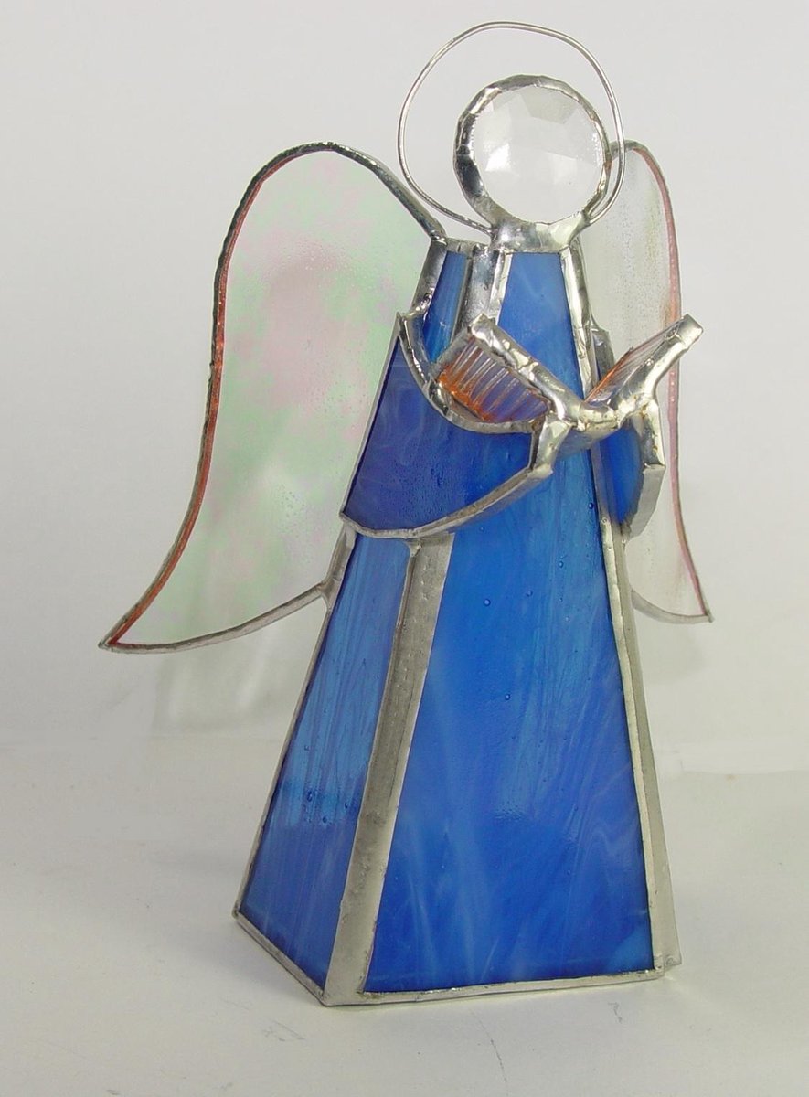 Engel van Tiffany glas Rood- engel rood glas- engel- rode engel van ...