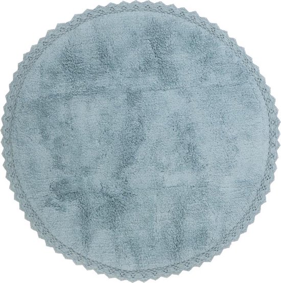 Nattiot - Perla Blue - Rond Vloerkleed Voor Kinderkamer - Tapijt ∅ 110 ...