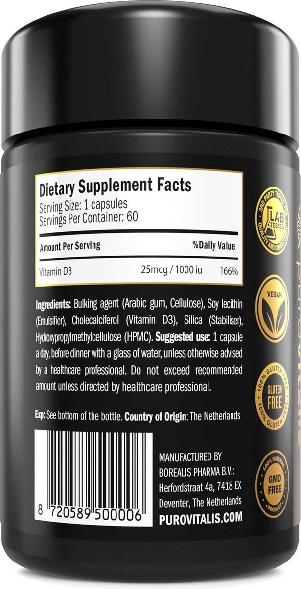 D3 vitamine triple encapsulated Capsules -2x 60 stuks | bol