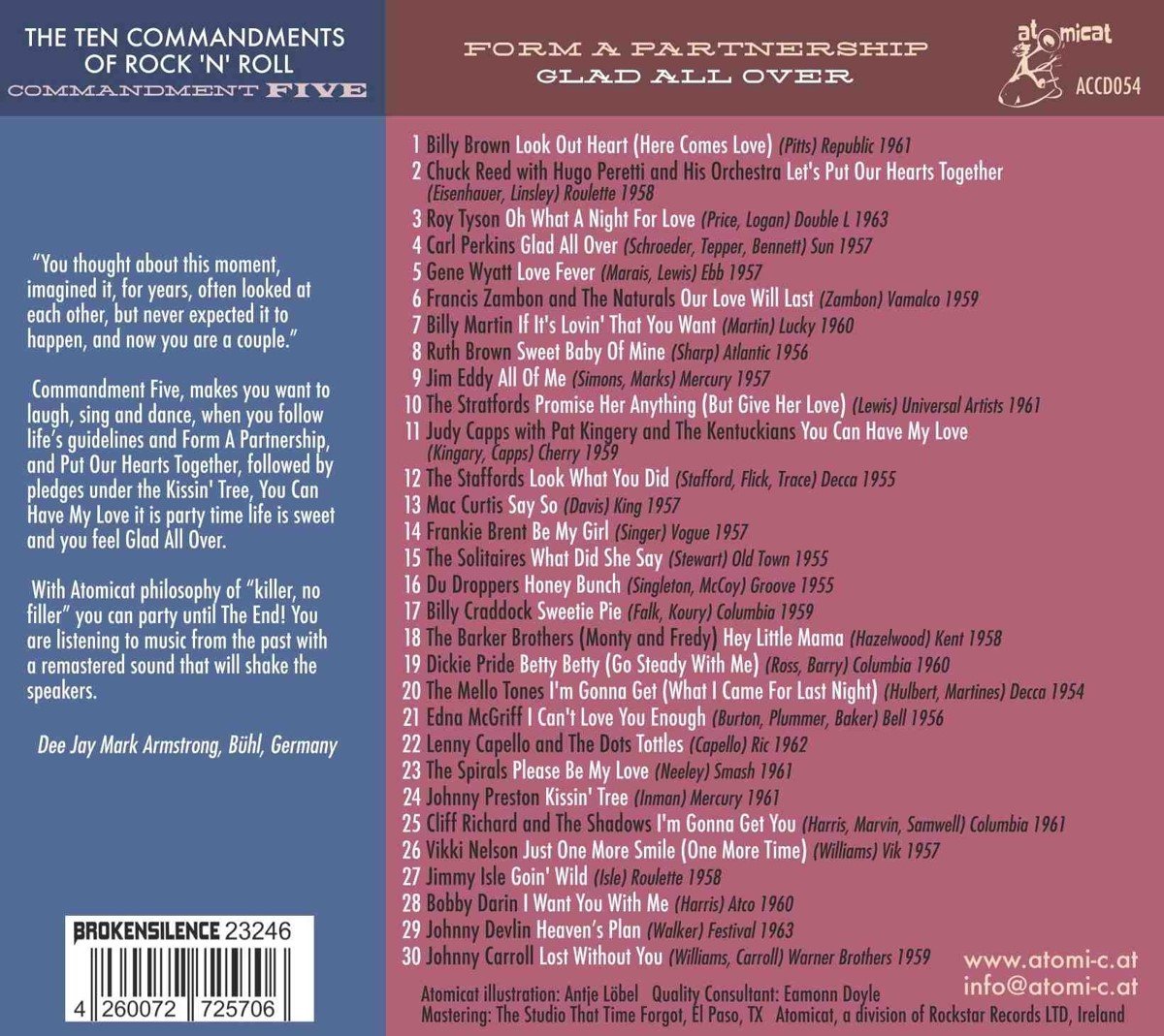 Various Artists - Ten Commandments Of Rock'n'roll Vol.5 (CD), various ...