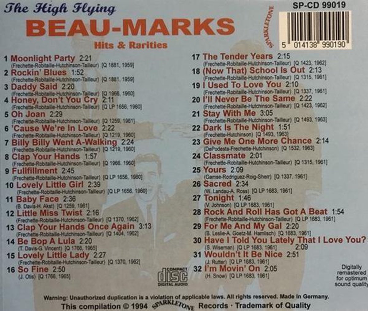 Beau-Marks - Hits & Rarities (CD), Beau-Marks | CD (album) | Muziek | bol