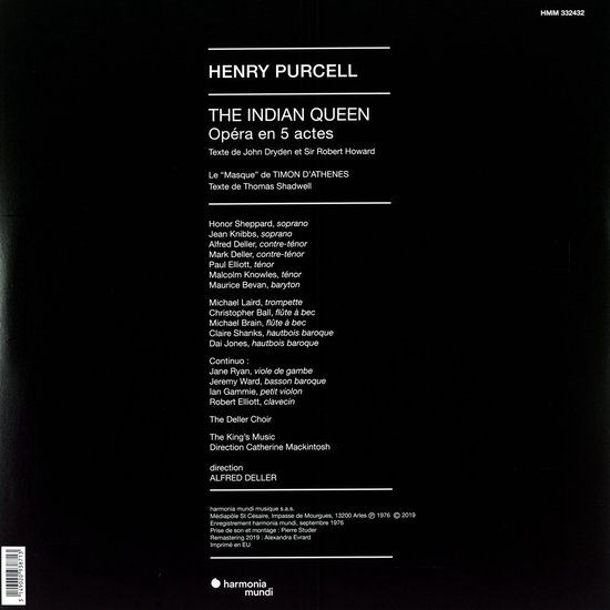 Deller Consort, Alfred Deller - Purcell: The Indian Queen (2 LP), Deller Consort,... | bol
