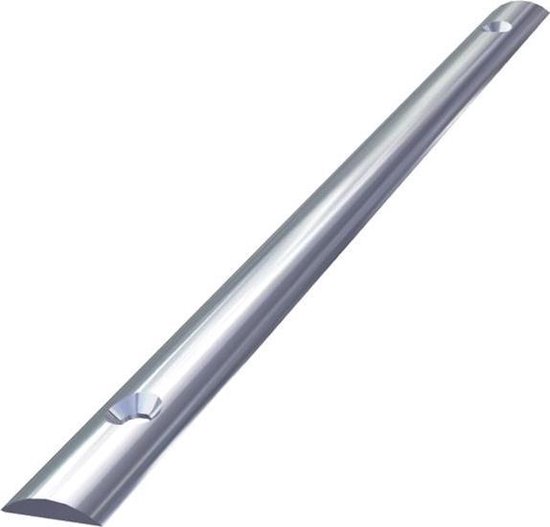 Stootlijst halfrond en massief, 3000 x 20 mm, geboord RVS-316 (A4) | bol