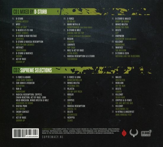 Various Artists - Supremacy Mixed By D-Sturb Supreme (2 CD), various ...