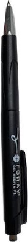 Foray Intrekbare Gelpennen Zwart 0.4mm Brede Grip / Medium Punt - 12 ...