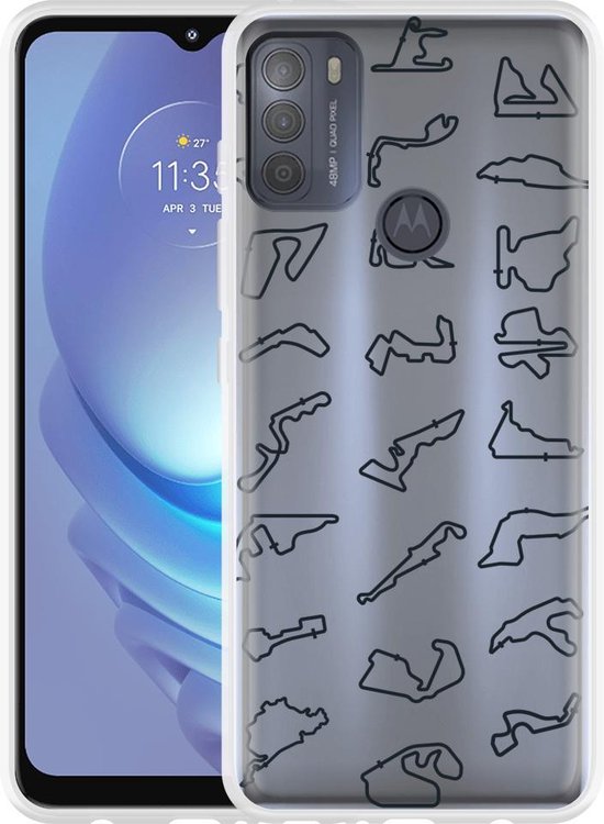 Motorola Moto G50 Hoesje Formula 1 Tracks - Designed by Cazy | bol.com