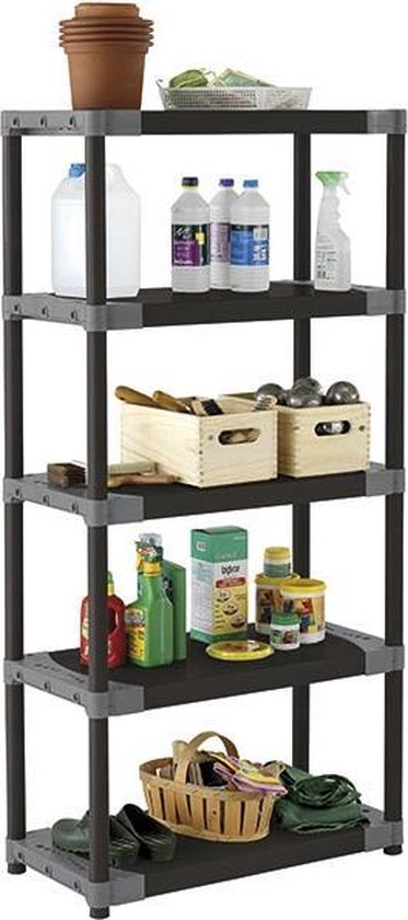 Grosfillex Opbergrek 168x80x40 cm PVC zwart - 5 x 60 kg | bol