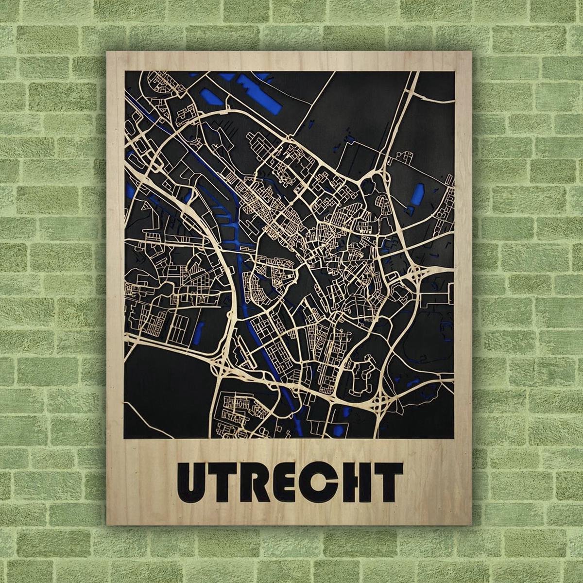 Plaatsplattegrond Stadsplattegrond 3D Utrecht Deluxe | bol.com