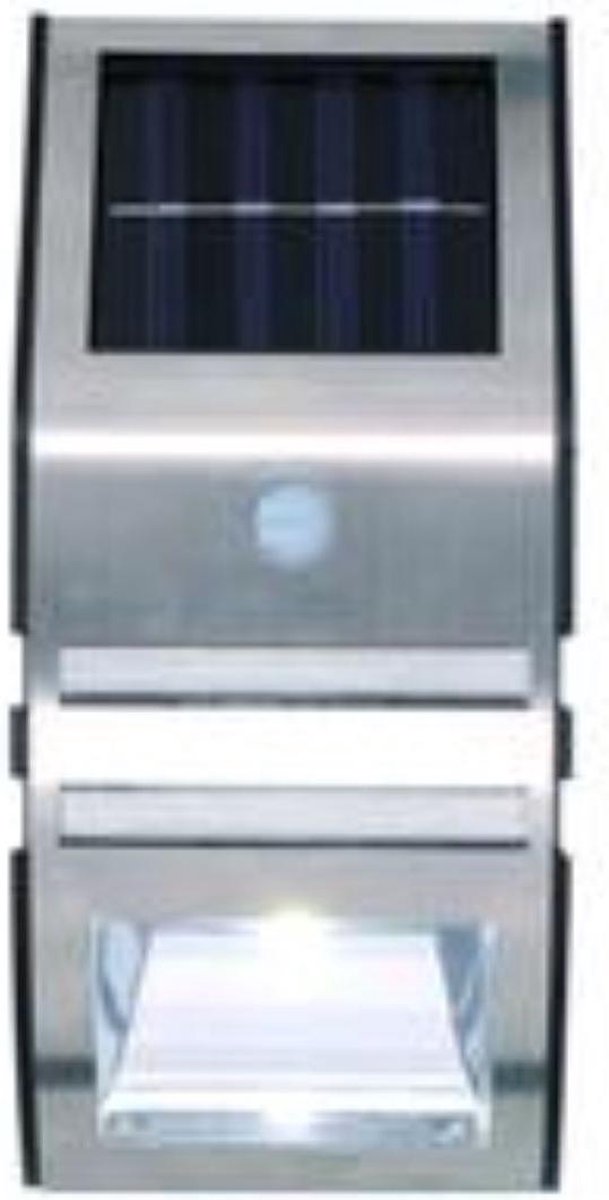 Grundig buitenlamp - solar - LED - draadloos - bewegingssensor - RVS | bol