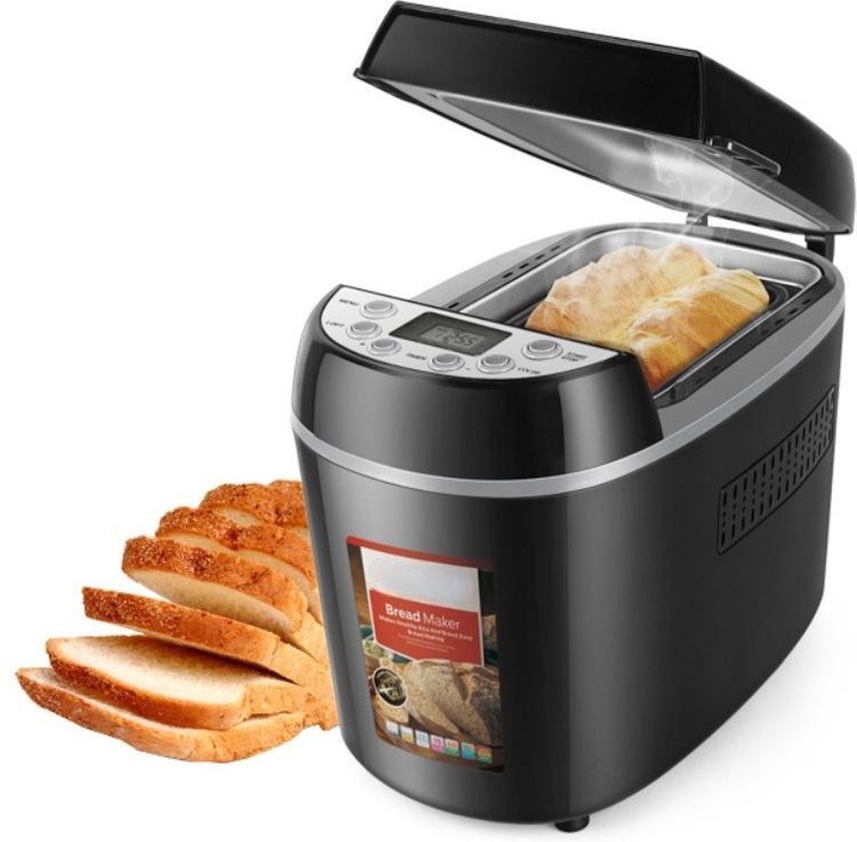 Automatische Broodbakmachine 870W - Broodmaker - Broodmachine - Brood ...