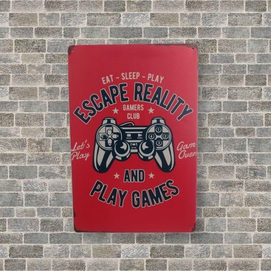 Game Room Sign - Escape Reality | bol