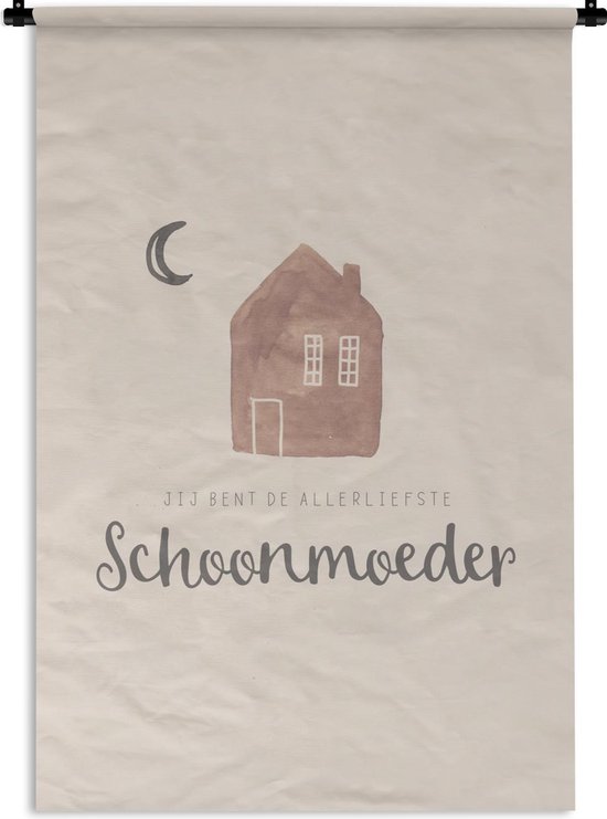 Wandkleed - Wanddoek - Jij bent de allerliefste schoonmoeder - Quotes ...