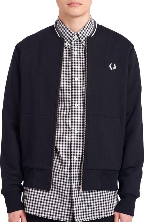 Fred Perry - Vest Zip Zwart - L - Modern-fit | bol.com