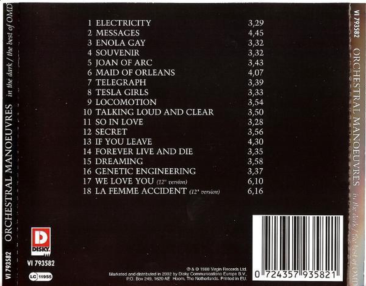 O.M.D. - Best Of O.M.D., Omd | CD (album) | Muziek | bol.com