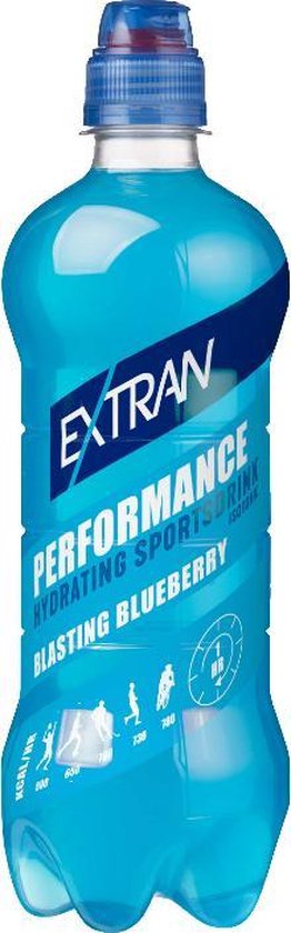 Extran Performance Blueberry sportdrank | Petfles 6 x 0,5 liter | bol