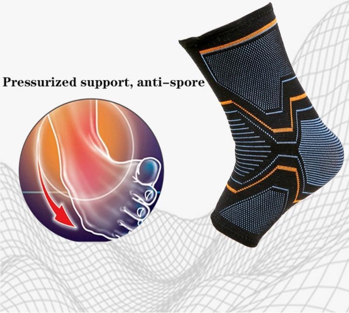 Lervano - Enkelbraces - Voet Brace - Elastisch - Elastische Enkel Brace ...