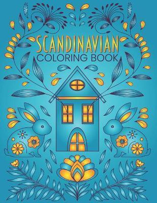 Scandinavian Coloring Book: Natural, Simple, Stress Relieving and ...