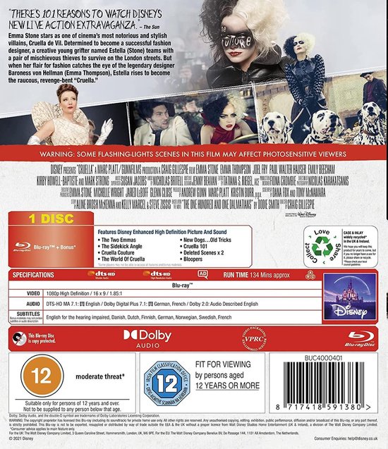 Cruella (Blu-ray), Emma Stone | Dvd's | bol