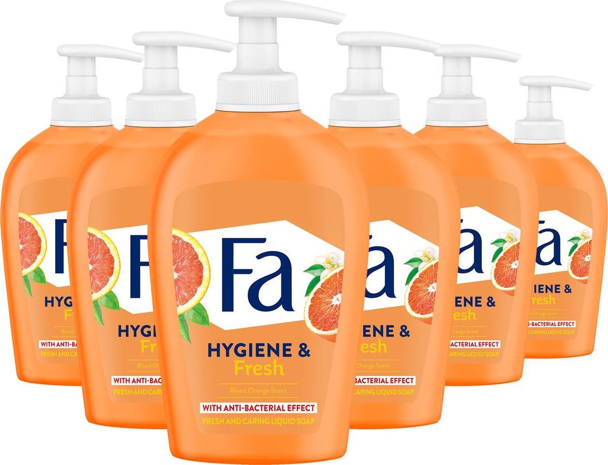 Fa Orange vloeibare Handzeep 6x 250ml - Grootverpakking | bol.com