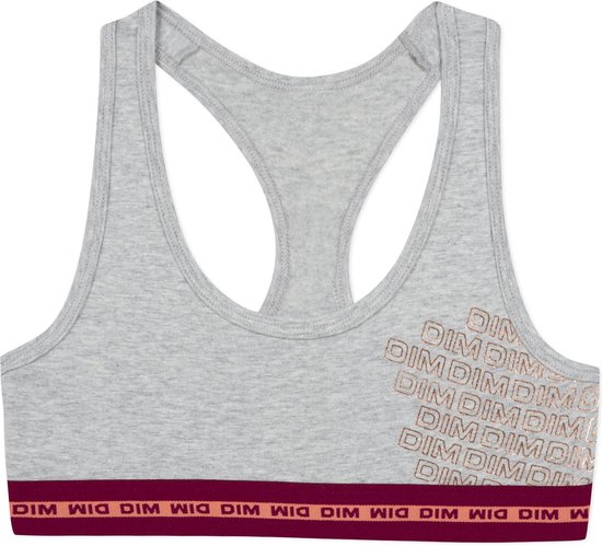 DIM SPORT - Meisjes bh - topje -Ondergoed- Maat 16 jaar - Grijs | bol.com