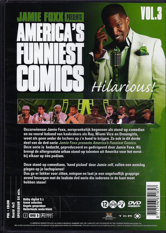 Jamie Foxx Presents America's Funniest Comics 3 (Dvd), Jamie Foxx | Dvd ...