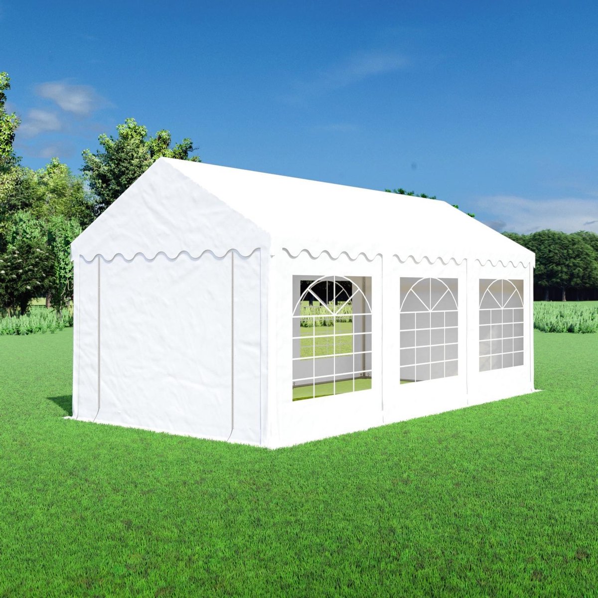 Partytent 6x3 PVC - Classic | Wit | bol.com
