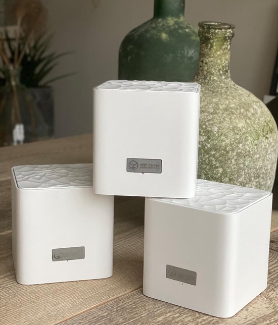 Wifi Cubes - 3 Pack - Multiroom Wifi Router - Mesh Wifi Systeem - 300m2 ...