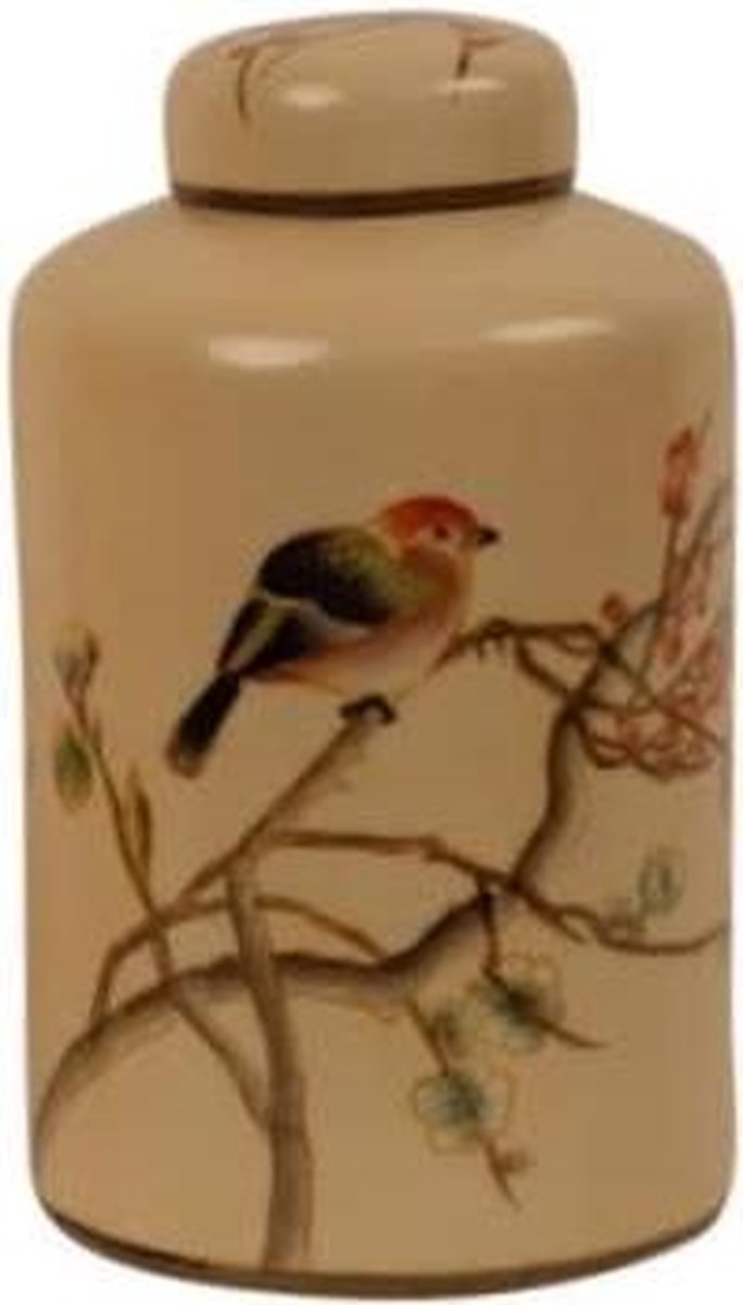 Fine Asianliving Chinese Gemberpot Porselein Handgeschilderd Creme ...