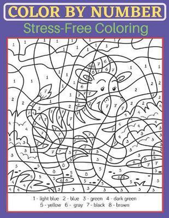 Color By Number Stress-Free Coloring, Dana Kuhn | 9798673809716 ...