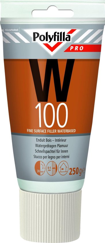 PolyFilla Pro W100 Acrylplamuur 250 gr - Pro | bol