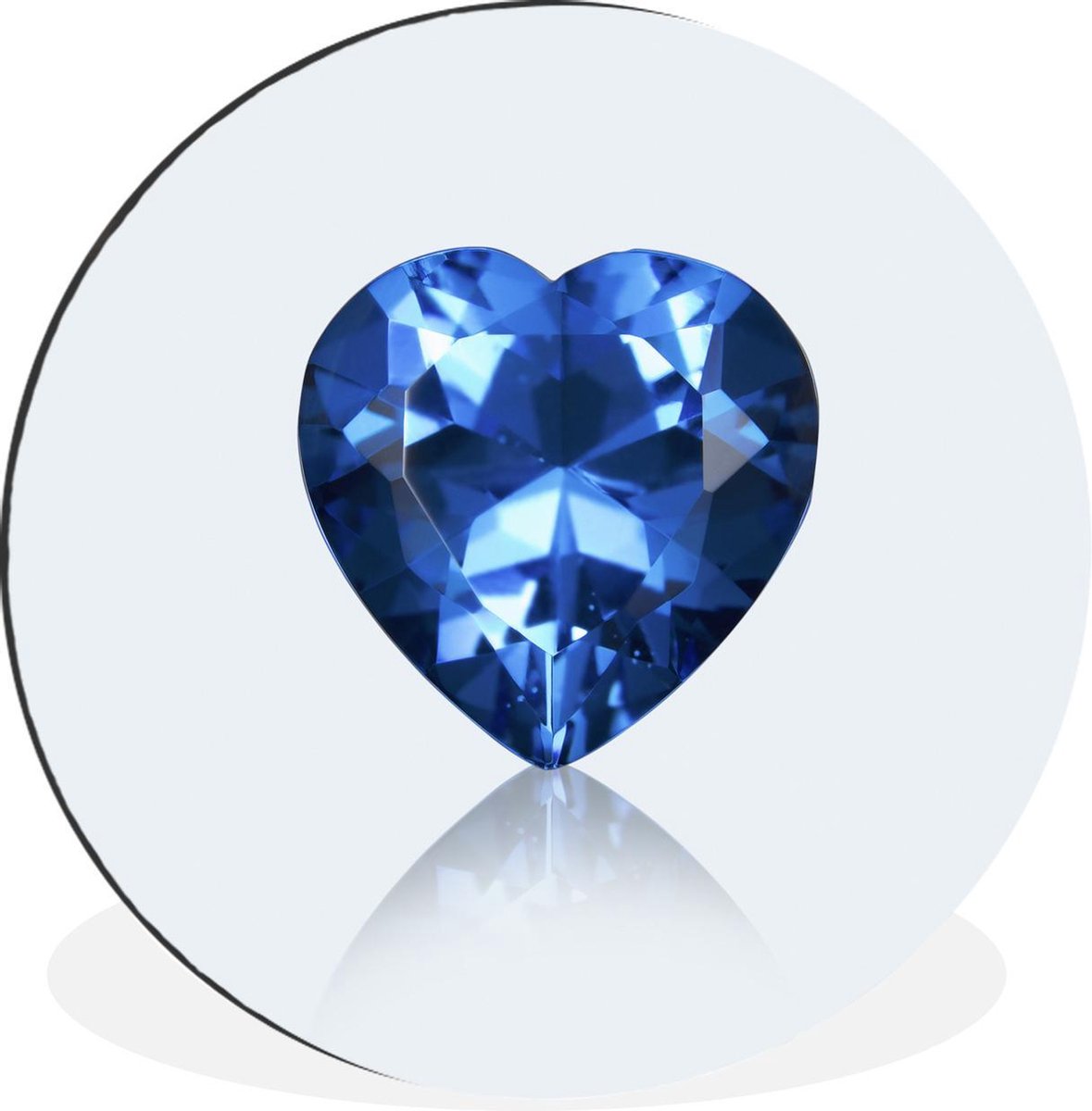 bol.com | Wandcirkel Edelsteen Saffier aluminium - Saffier methartvorm ...