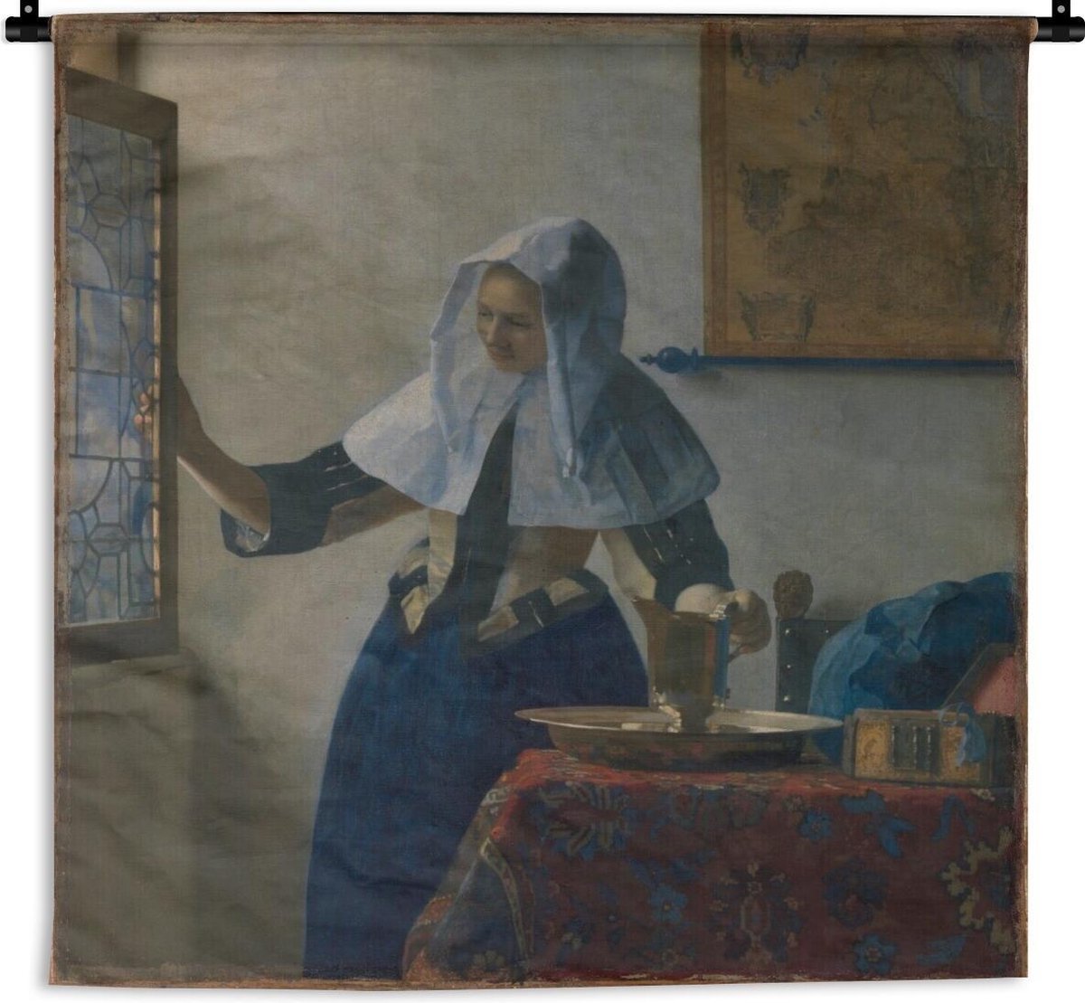 bol.com | Wandkleed Johannes Vermeer - Vrouw met waterkan - Schilderij ... bol.com | Wandkleed Johannes Vermeer - Vrouw met waterkan - Schilderij ...