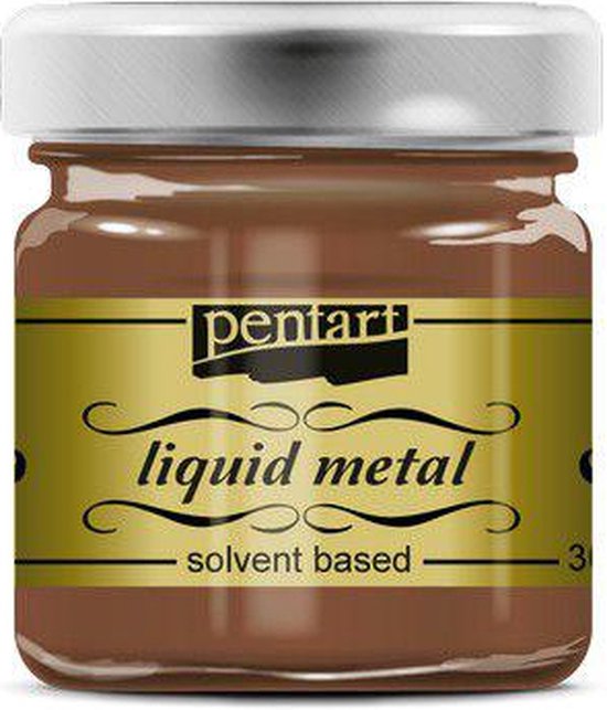 Pentart metallic verf koper 30ml - Liquid Metal hobbyverf voor ...