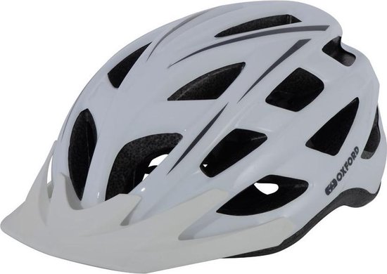 Trendy fietshelm, de Oxford Talon in het Wit - Maat M | bol