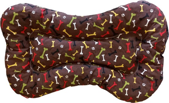 kussen voor kleine honden - Katten 70-100 cm ( Bruin met bot- en ...