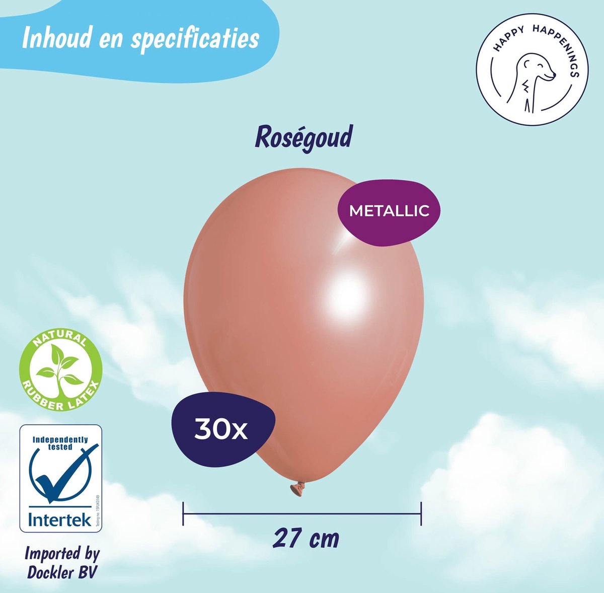 Rose Goud Ballonnen – Metallic Ballonnen – Rose Goud Versiering – Sweet ...