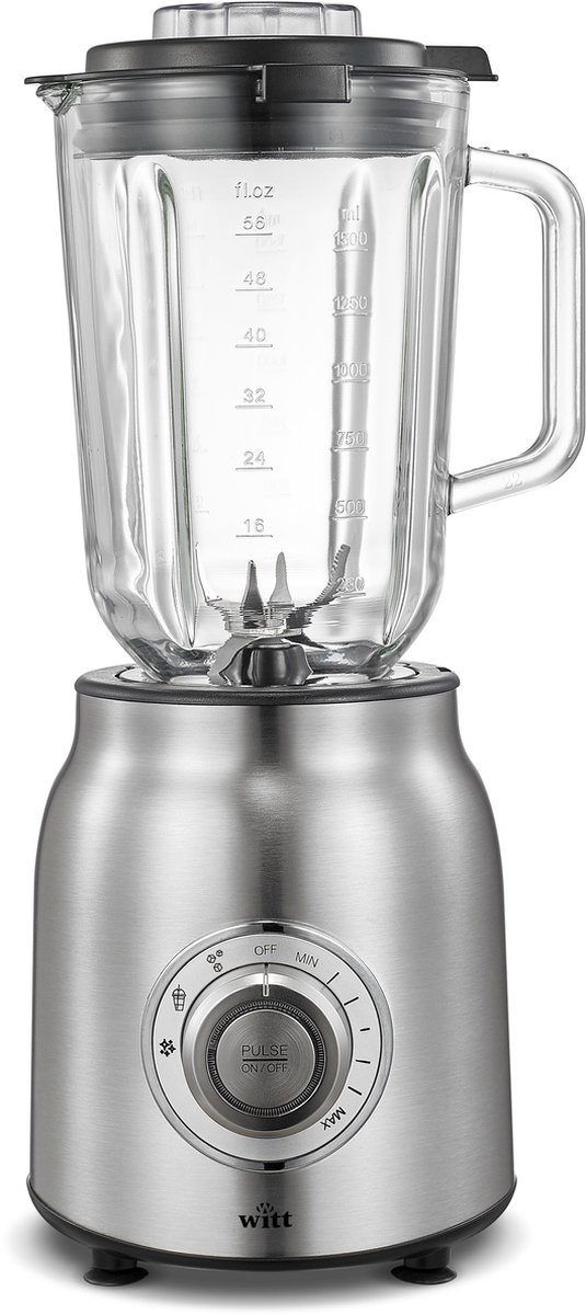 Witt Classic blender - 1.200 Watt - geborsteld staal | bol.com