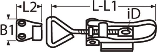 Spansluiting - Aantreksluiting - Afsluitbaar - Verstelbaar 75-90mm ...